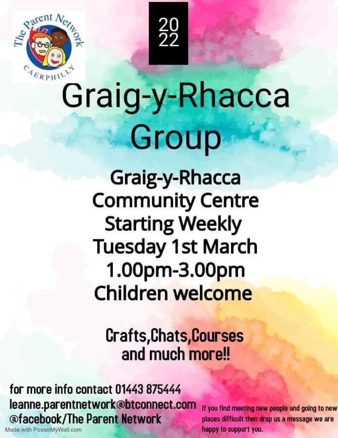 The Parent Network, Caerphilly at Graig y Rhacca Community Centre ...
