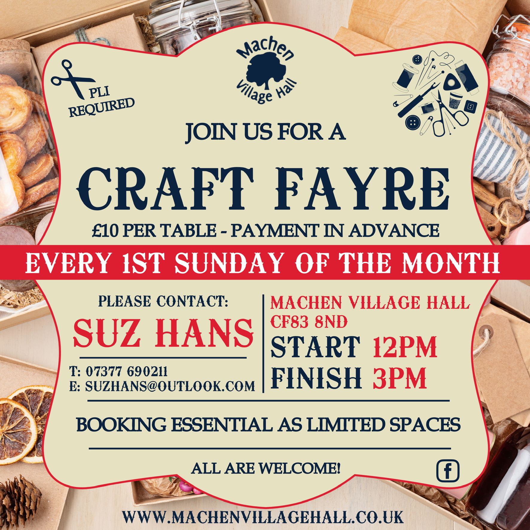 Craft Fayre & Table Top Sale at Machen Village Hall - Bedwas, Trethomas ...