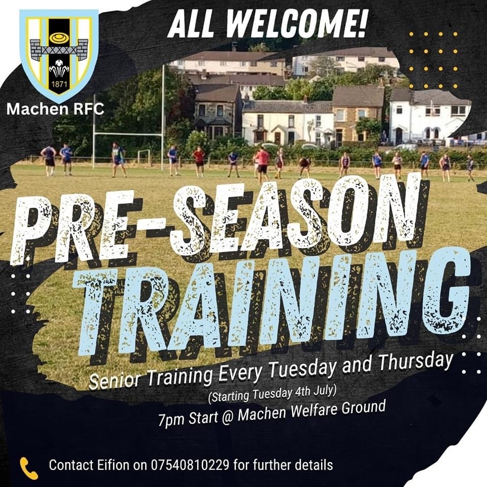 Pre-Season Training at Machen RFC - Bedwas, Trethomas & Machen ...